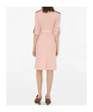 Burberry Cotton Poplin Shirt Dress With Belt