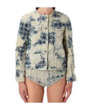 DIESEL® De-grafy-fsh Distressed Jacket - Nude