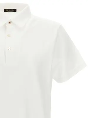 Loro Piana Buttoned Polo Shirt - White