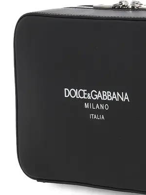 Dolce & Gabbana Dolce Gabbana Logo Printed Zipped Messenger Bag