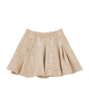 Monnalisa Check-pattern Flared Skirt