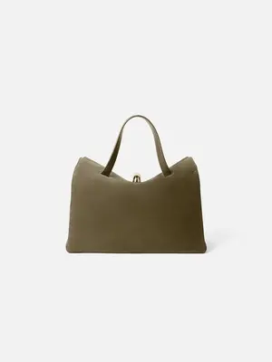 Jacquemus Valérie Magnetic Closure Tote Bag - Khaki