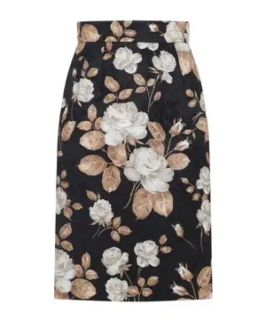 Dolce & Gabbana Dolce Gabbana Floral Printed Midi Skirt