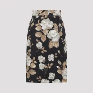 Dolce & Gabbana Dolce Gabbana Floral Printed Midi Skirt