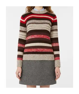 Max Mara Ribbed Wool Knit Jumper