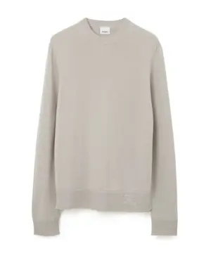 Burberry Equestrian-knight Cashmere Jumper - Gray