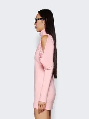 AREA Crystal-embellished Minidress