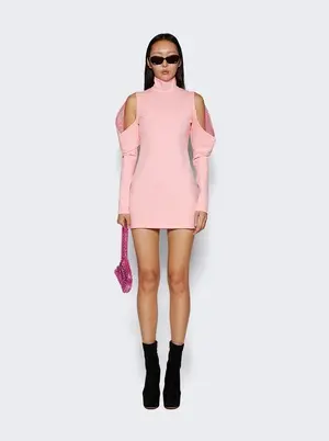 AREA Crystal-embellished Minidress