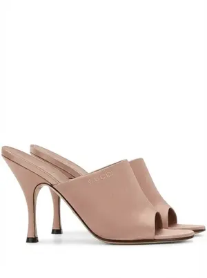Gucci High Heel Slide Sandals - Pink
