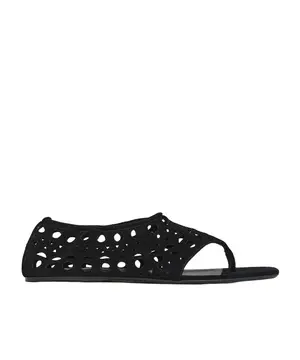 Alaïa Neo Vienne Perforated Suede Flats