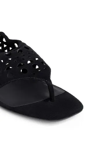 Alaïa Neo Vienne Perforated Suede Flats