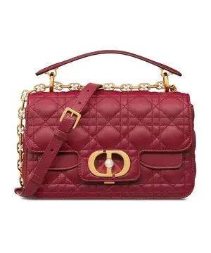 Dior Small Jolie Top Handle Bag - Cherry Red