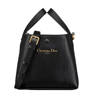 Dior Small Signature Bucket Bag - Black