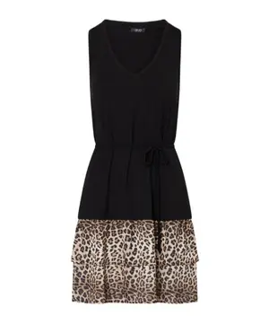 Liu Jo Leopard-print Tiered Dress