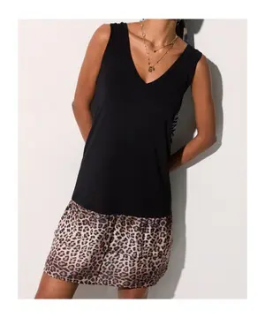 Liu Jo Leopard-print Tiered Dress