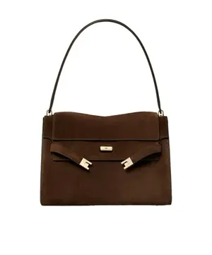 Tory Burch Lee Radziwill Large Shoulder Bag - Brown