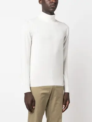 LARDINI Roll-neck Wool Jumper