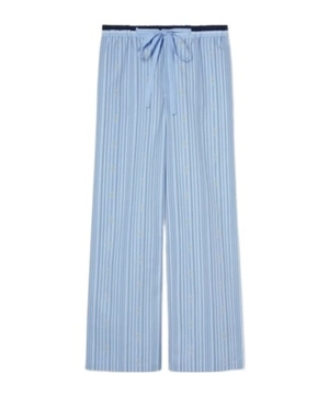 Gucci Printed Cotton Poplin Pants - Light Blue