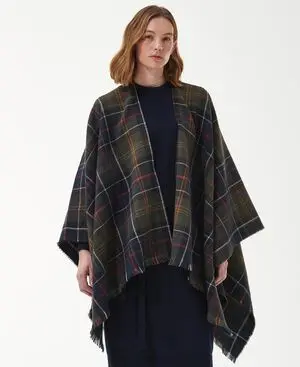 Barbour Montieth Check-pattern Poncho