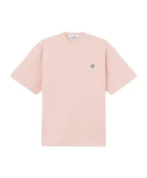 Stone Island Logo-patch T-shirt - Nude