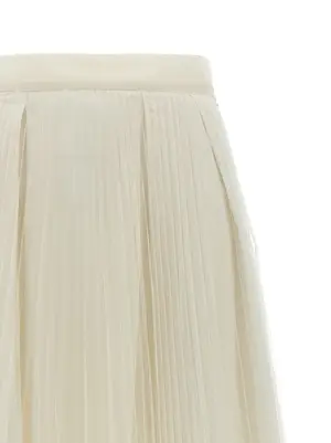 TWINSET Pleated Tulle Maxi Skirt