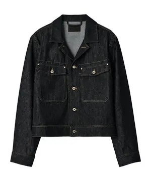 LEMAIRE Trucker Jacket In Denim - Slate