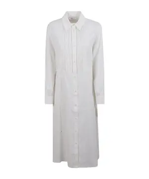 Fabiana Filippi Long Sleeve Dress - White
