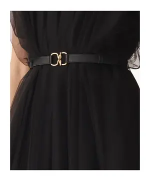 Fabiana Filippi Hook Buckle Single Loop Waist Belt