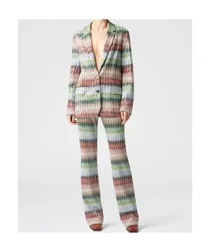 Missoni Gradient Zig-zag Knitted Flared Trousers