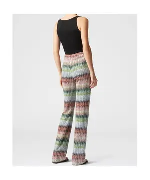 Missoni Gradient Zig-zag Knitted Flared Trousers