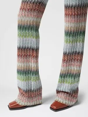 Missoni Gradient Zig-zag Knitted Flared Trousers