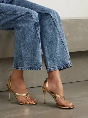 Alaïa Slingback Thong Sandals