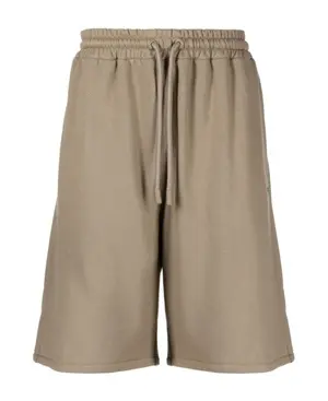 Off-White Drawstring Elasticated-waist Shorts - Nude