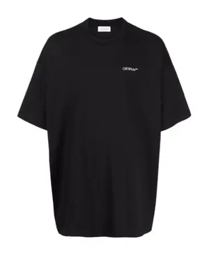 Off-White Logo-print Short-sleeve T-shirt - Black