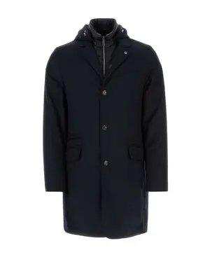MOORER Long-sleeved Zipper Down Jacket - Black