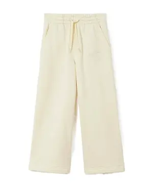 Burberry Equestrian-knight Cotton Track Pants - White