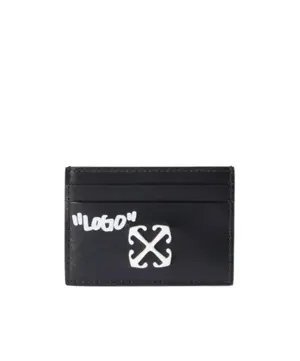 Off-White Jitney Quote Card Case - Black