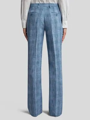 Etro Textured Straight Leg Pants