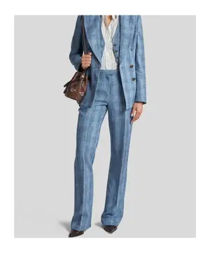 Etro Textured Straight Leg Pants