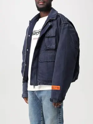 Heron Preston Eagle-patch Distressed-effect Jacket