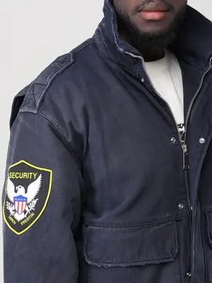 Heron Preston Eagle-patch Distressed-effect Jacket