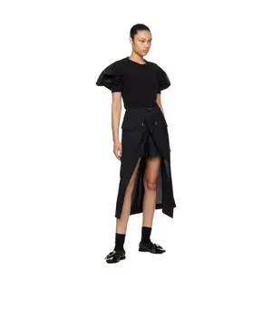 Toga Buckle Ballet Flats - Black