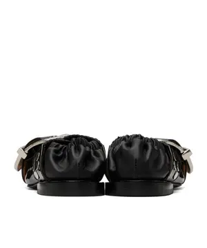 Toga Buckle Ballet Flats - Black