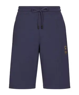 Dolce & Gabbana Drawstring-waist Jersey Shorts - Black