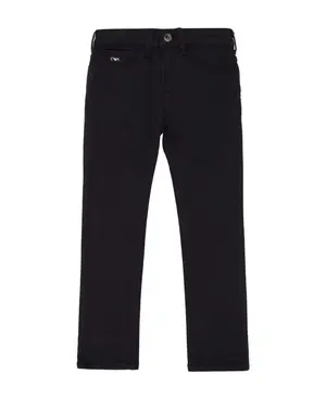 Emporio Armani Logo Five-pocket Jeans - Black