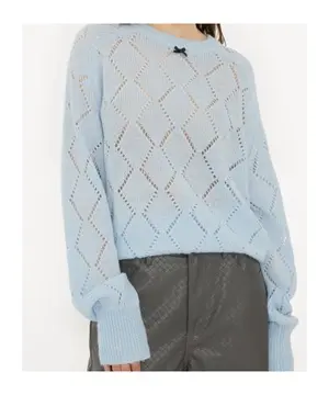 ROTATE BY BIRGER CHRISTENSEN Pointelle-knit Sweater