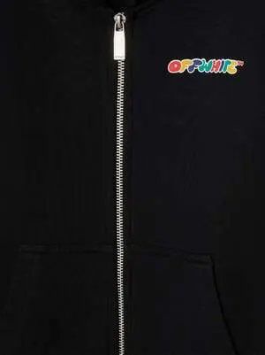Off-White Arrows Zip-up Cotton Hoodie