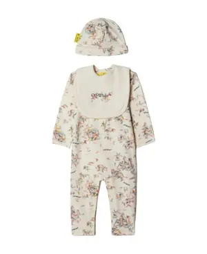 Off-White Paperclip Print Baby Set - White