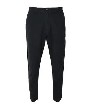 Moschino Logo-embroidered Straight-leg Trousers - Black
