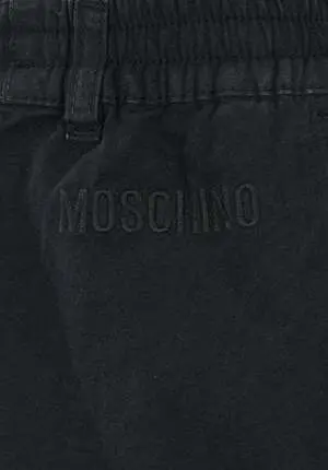 Moschino Embroidered Straight-leg Trousers